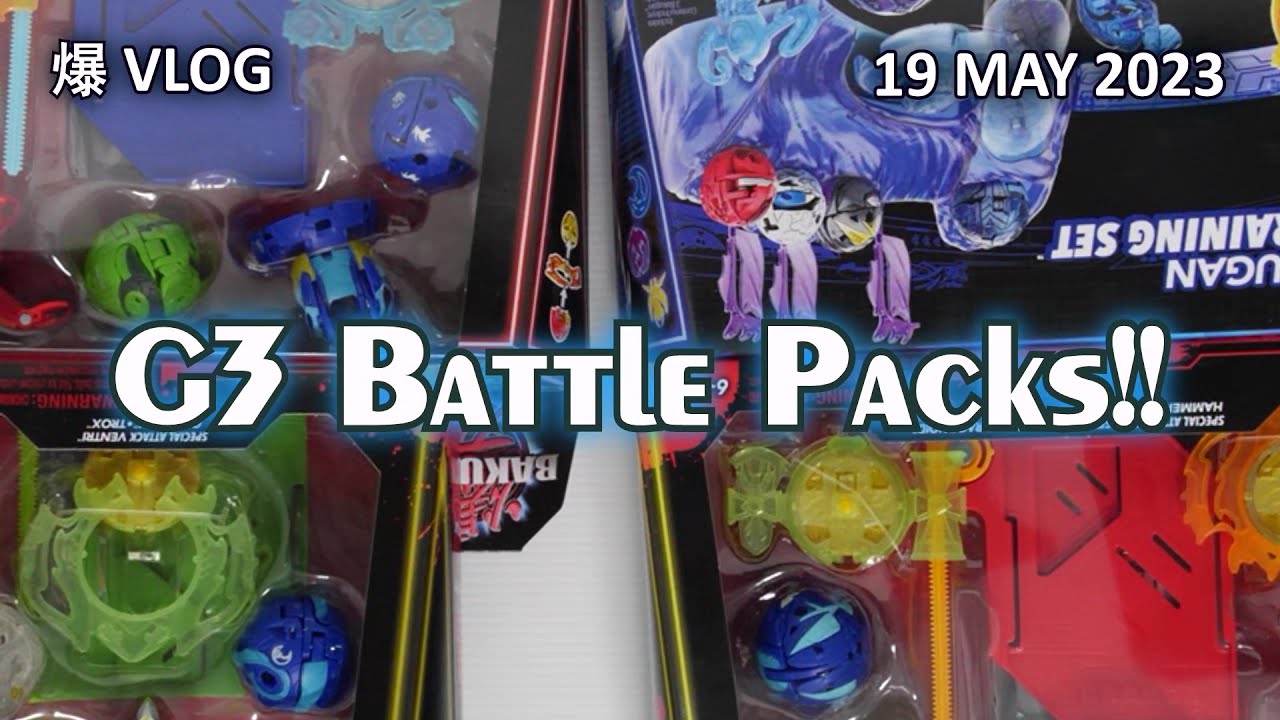 BAKUGAN G3 BATTLE PACKS!! [19 MAY 2023] | BAKUGAN VLOG #189 - YouTube