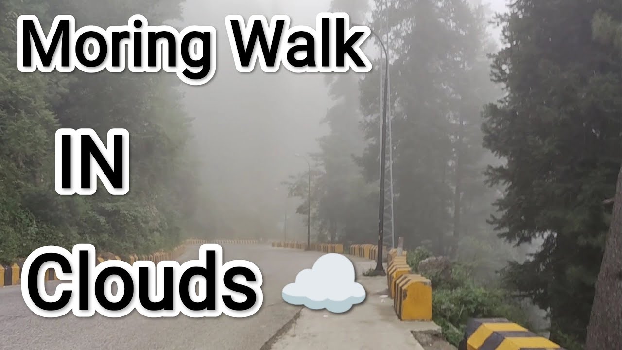 Morning Walk in Clouds ☁️ | Light Rain 💦 - YouTube