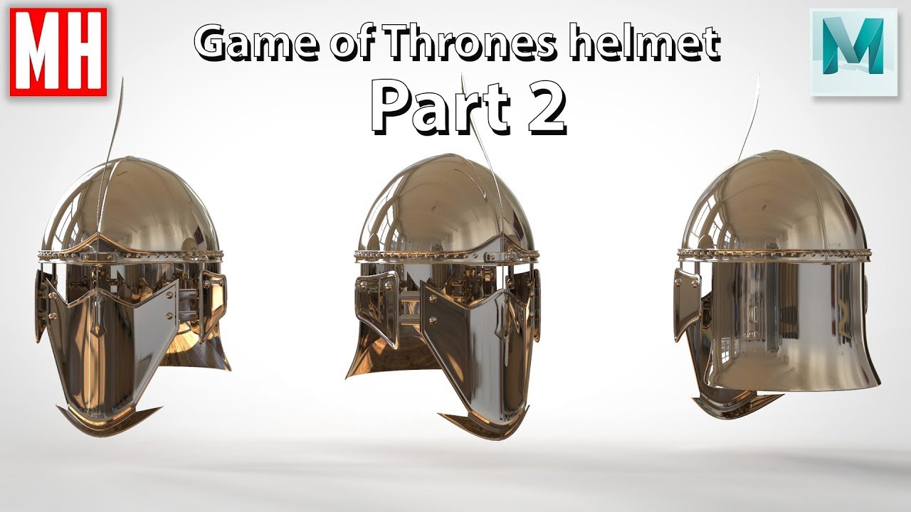 3D Modeling Game of Thrones Valyrian Steel helmet : Part 2 - YouTube