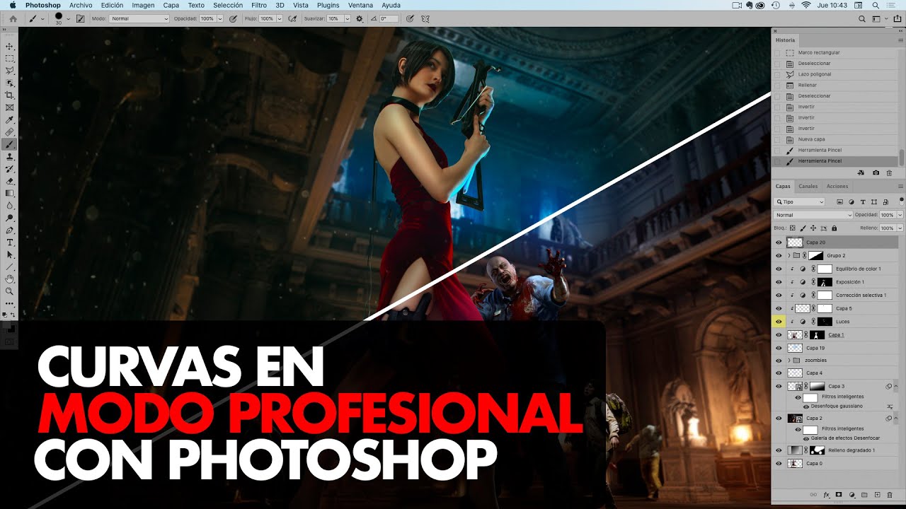 RETOCA CON CURVAS EN MODO PROFESIONAL CON PHOTOSHOP | Alain Perdomo ...