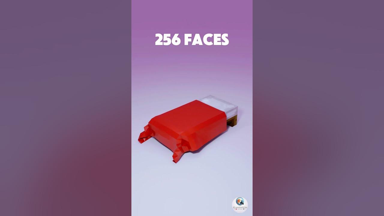 Blender 3D Cloth Simulation with Minecraft #blender3d #blenderanimation ...