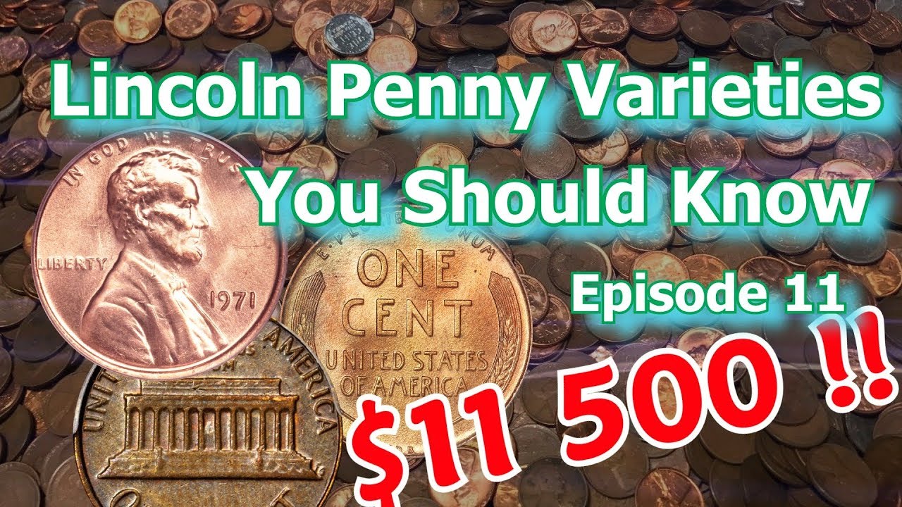 Lincoln Penny Varieties You Should Know Ep.11 - 1971, 1909, 1982 and ...