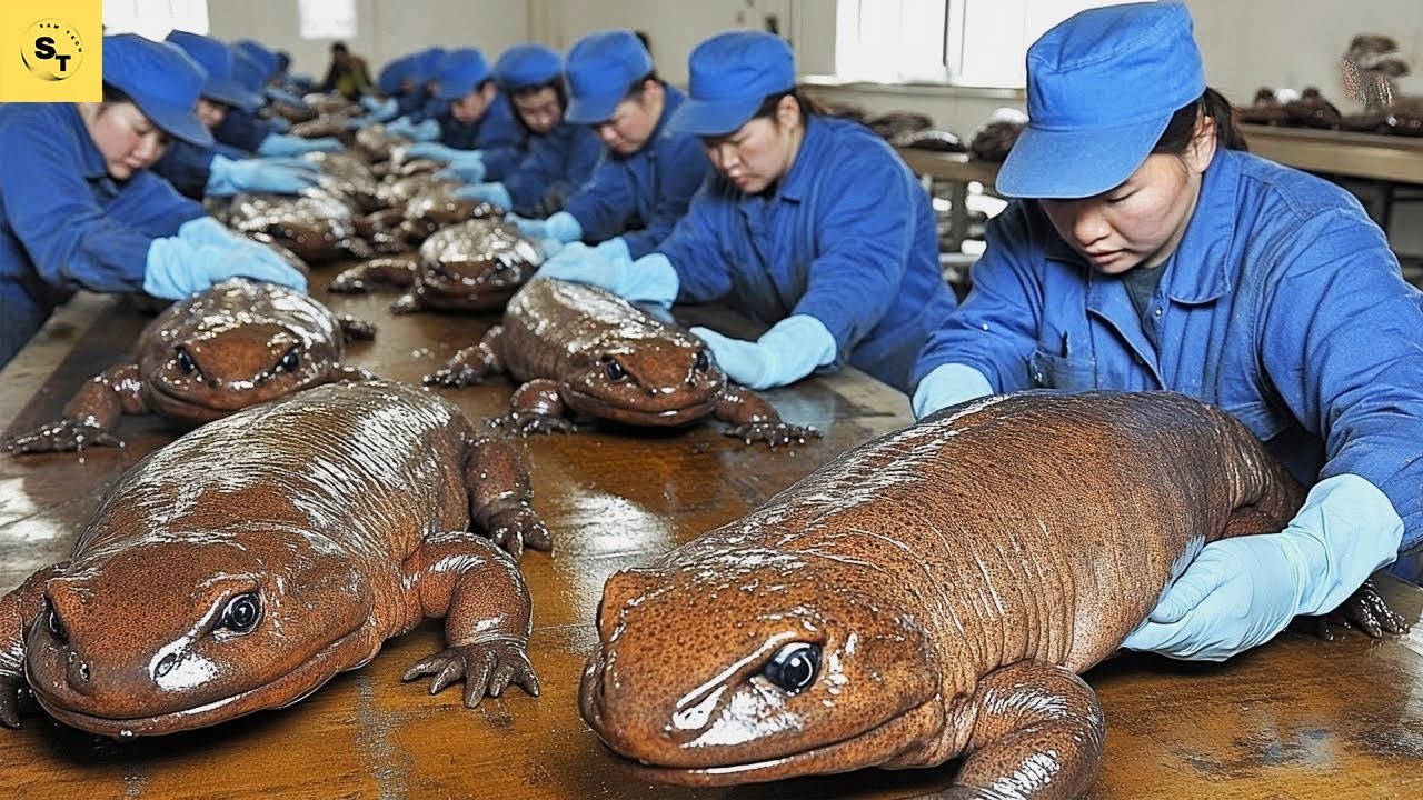 Giant SALAMANDERS FARMS of China EXPOSED! - YouTube
