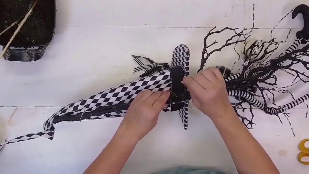 Witch Twig Swag Kit Restream | Halloween DIY Swag Tutorial - YouTube