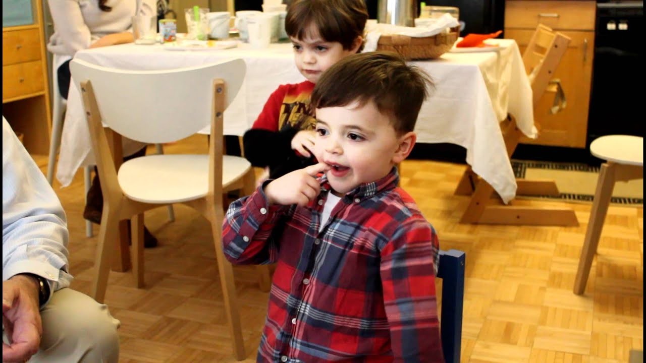 Asher is at Elliot Hecht's first birthday party, giving a speech about ...