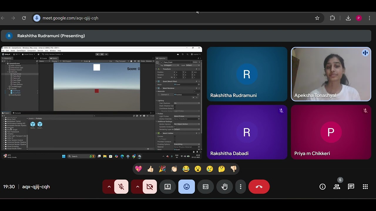HitMe – 3D Rotating Cube Game with Color-Hint & Networking - YouTube