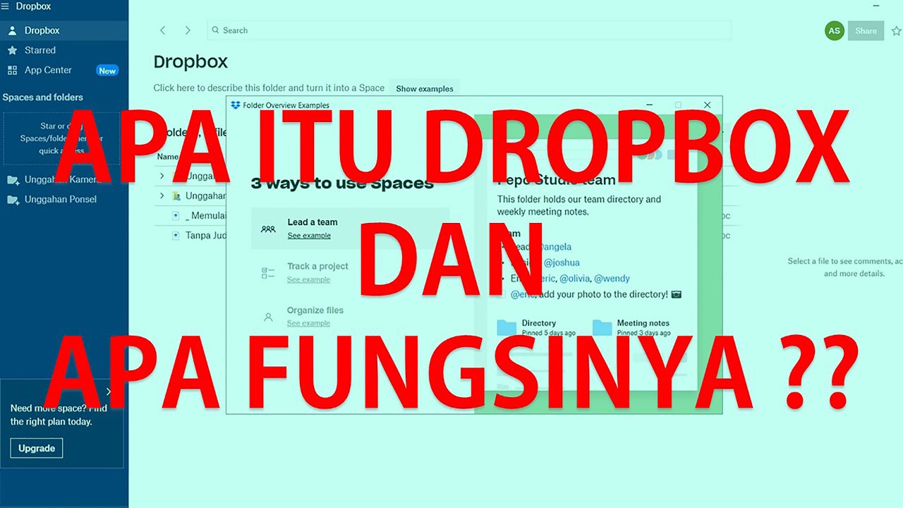 APA ITU DROPBOX & APA FUNGSINYA ?? - YouTube
