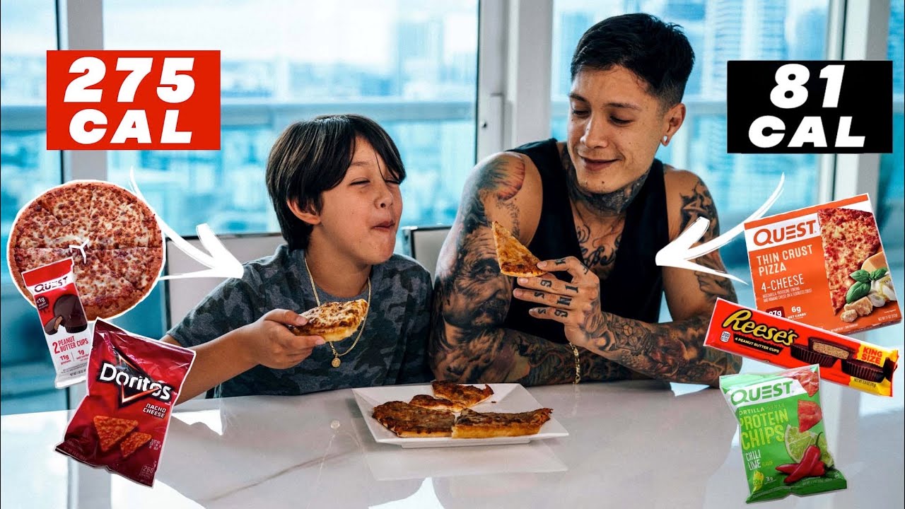 Father & Son Try Unhealthy VS Healthy JUNK FOODS (FT.Zen Heria) - YouTube