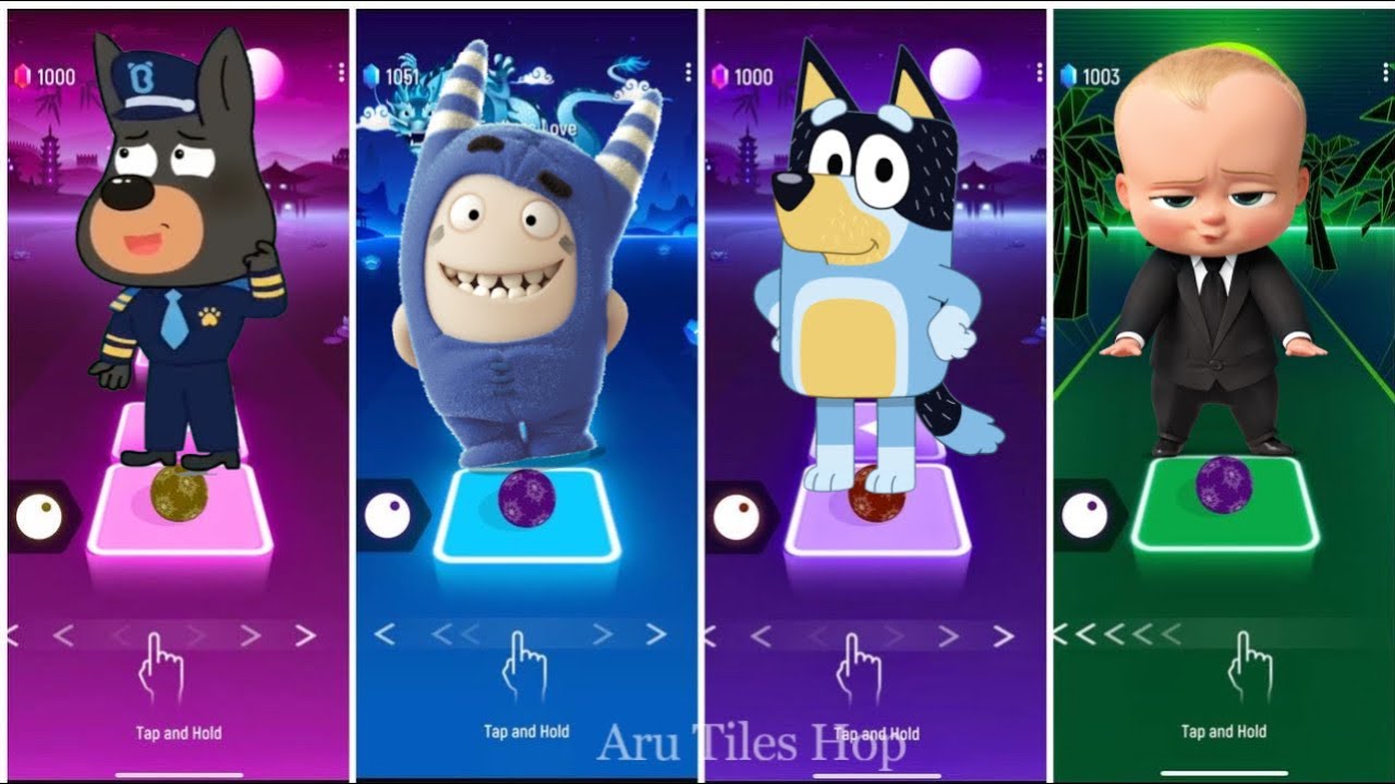 Officer Doberman 🆚 Oodbods Pogo 🆚 Bluey Bingo 🆚 Boss Baby 🎶 Who Is Best ...