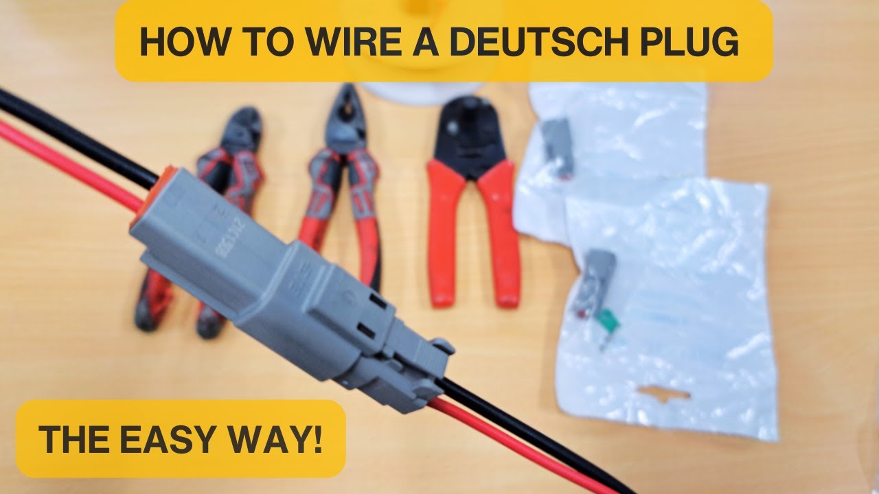 How To Wire Deutsch Plug - THE EASY WAY - YouTube
