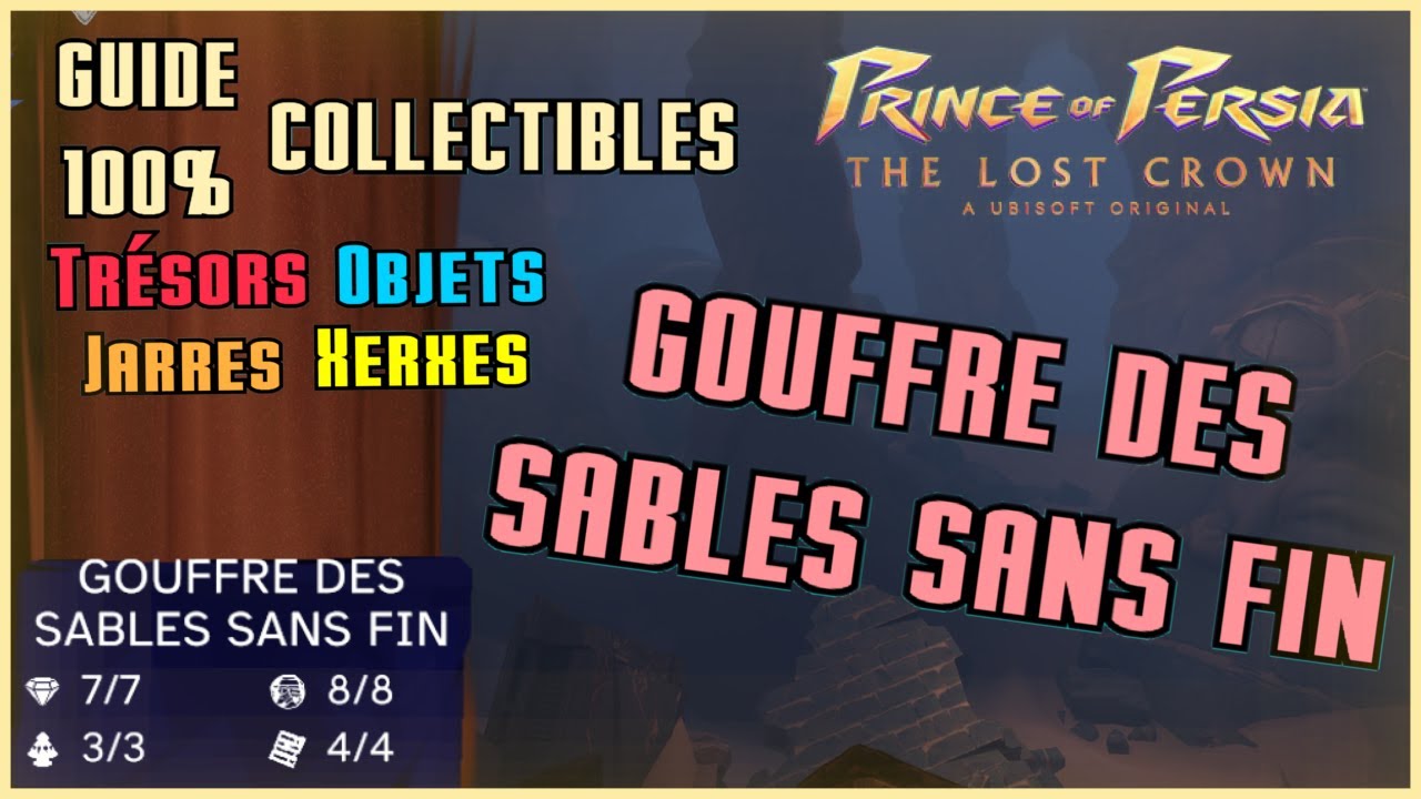 GUIDE 100% Gouffre des Sables Sans Fin (Trésors, Xerxes, Objets ...