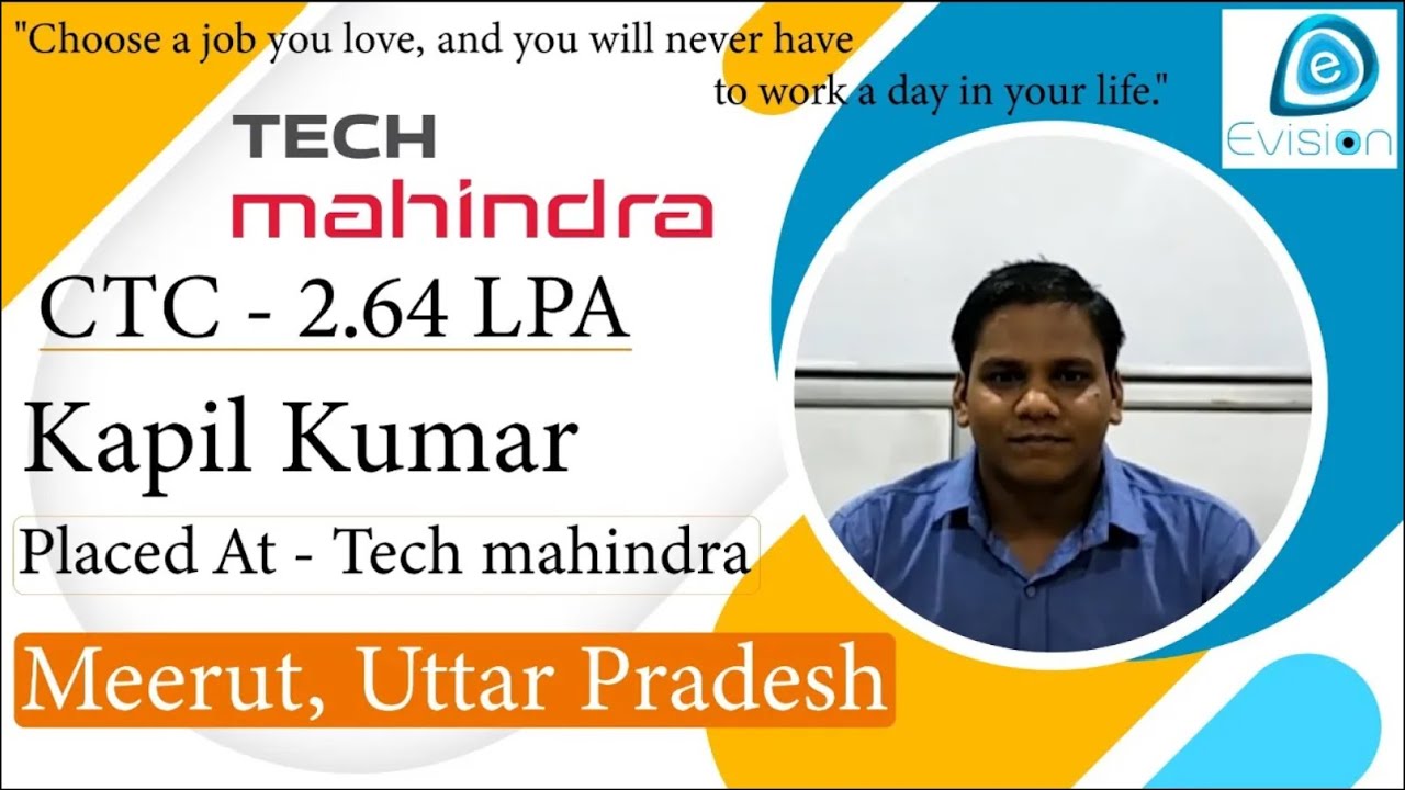 Congrats, Kapil Kumar | Selected in '' Tech Mahindra '' | 2.64 LPA ...