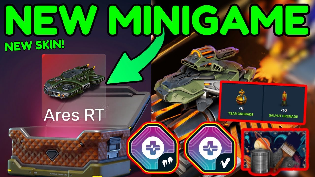The *NEW MINIGAME* is Here In Tanki Online - *NEW* Ares RF Skin! - YouTube