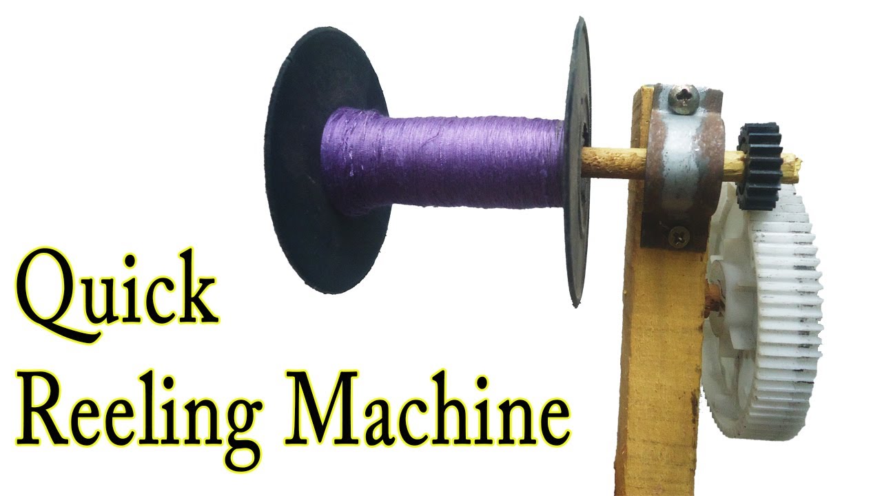 How to make a Quick Hand Reeling Machine At Home - YouTube