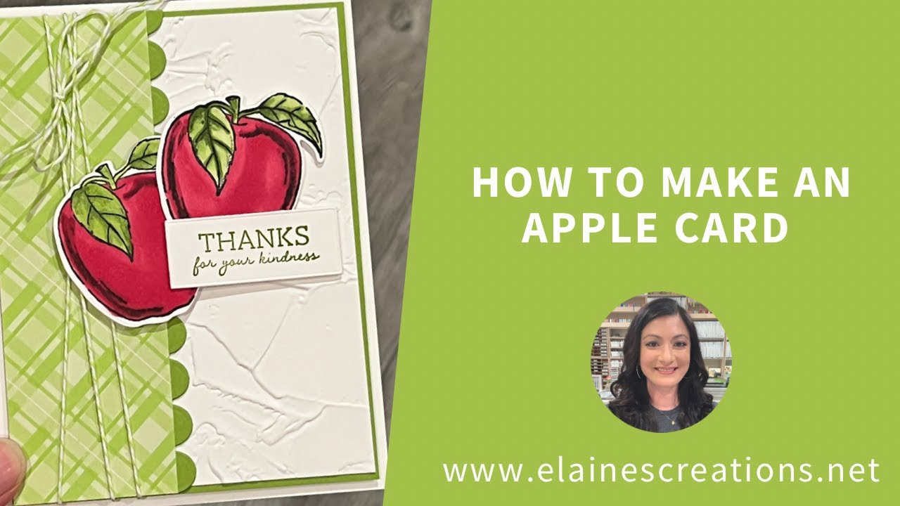 How to Make an Apple Harvest Card! Sweet Stampin' - YouTube
