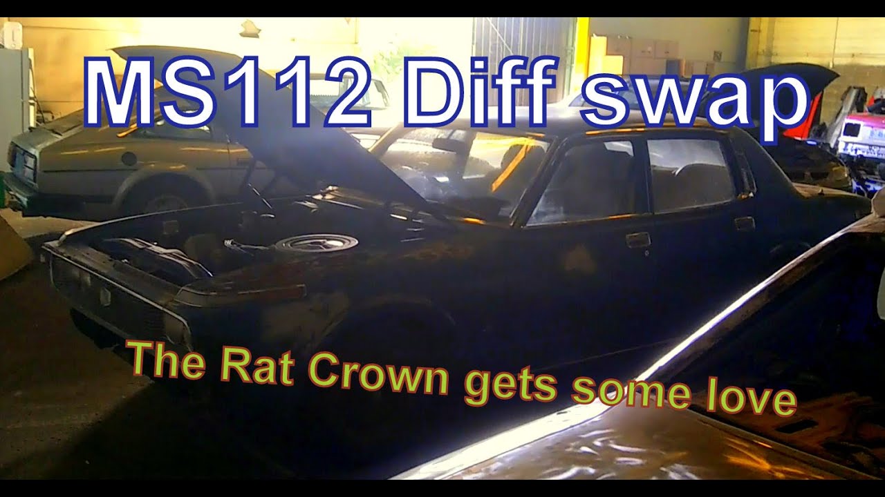 Rat Crown (MS65 Toyota crown Kujira) MS112 diff swap - YouTube