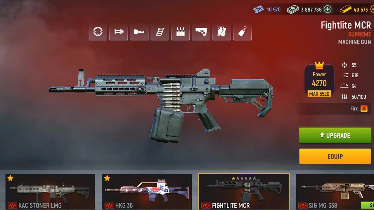 Fightlite MCR Machine gun/ MODERN OPS/ No parts/ Free for all - YouTube