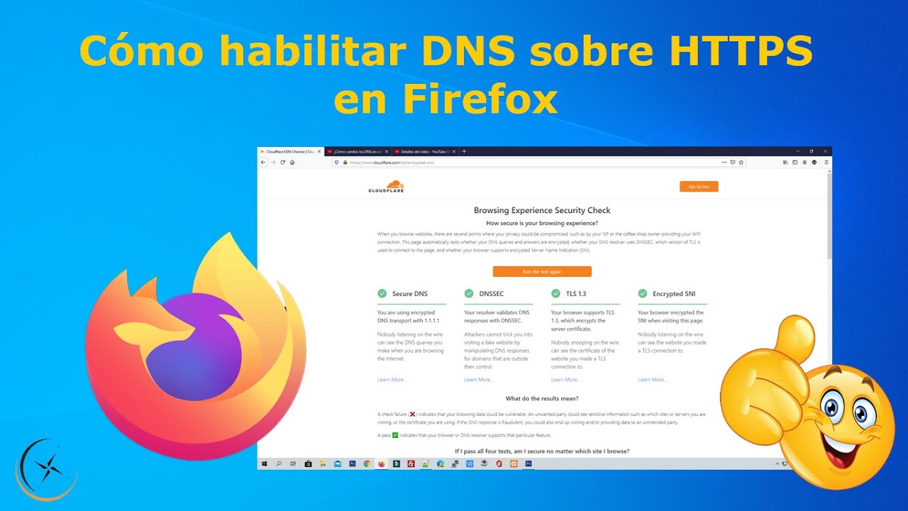 Cómo habilitar DNS sobre HTTPS en Firefox - YouTube