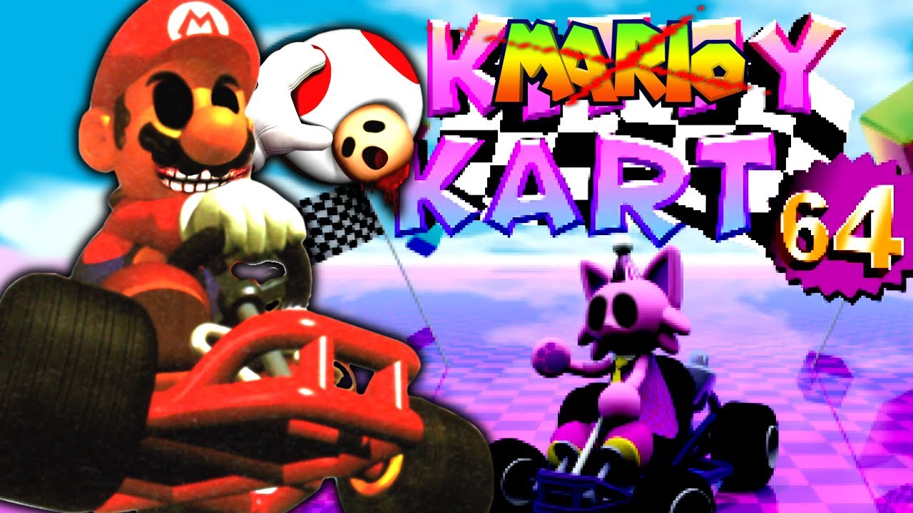A MARIO KART 64 HORROR GAME?! - KITTY KART 64 (HAUNTED NINTENDO 64 GAME ...