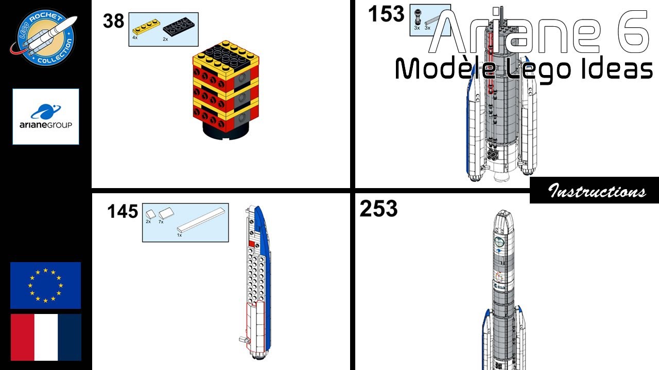 Ariane 6 : Conception Studio - Instructions - Lego Ideas - Lego Rocket ...