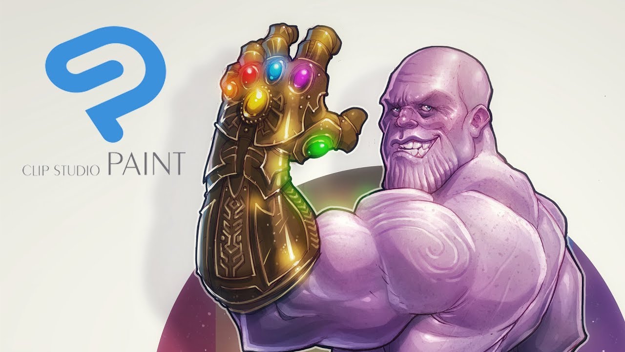 Thanos: Color digital en Clip Studio Paint - YouTube