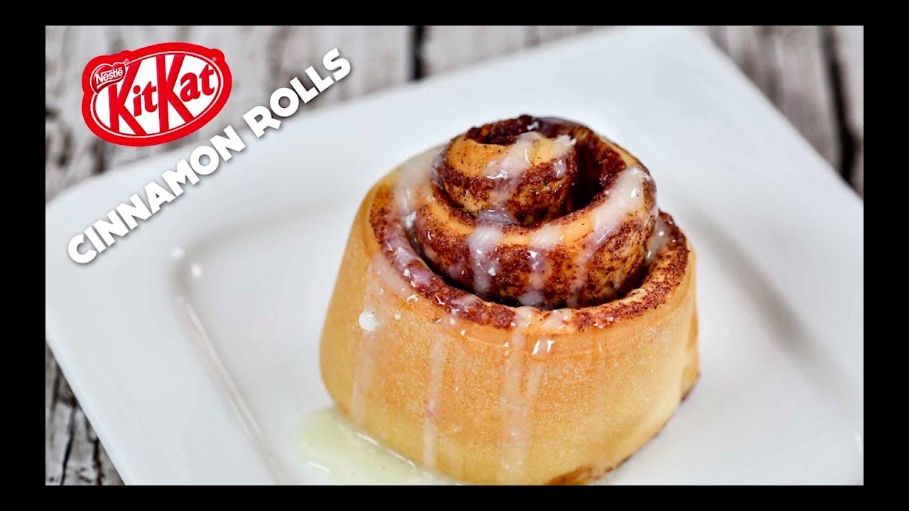KITKAT - Cookie Crumble Cinnamon Rolls - YouTube