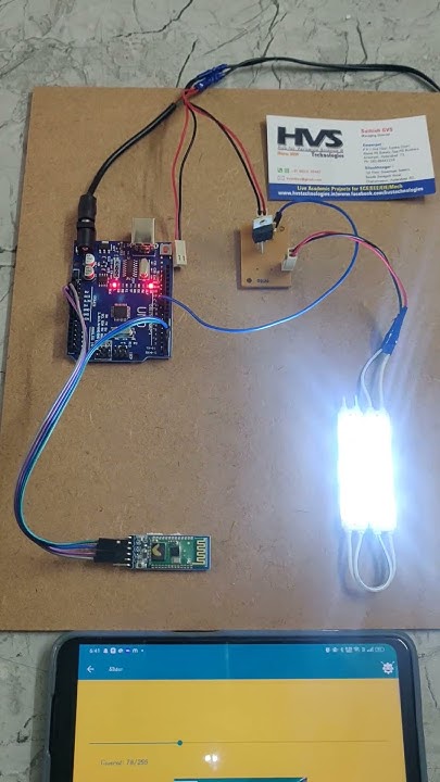 Bluetooth light Intensity Controlling #inspireawardproject - YouTube