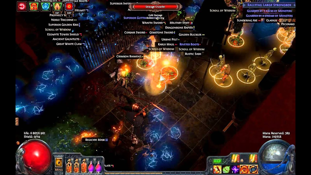 Path of Exile: Shrine Map (77) 145% - YouTube