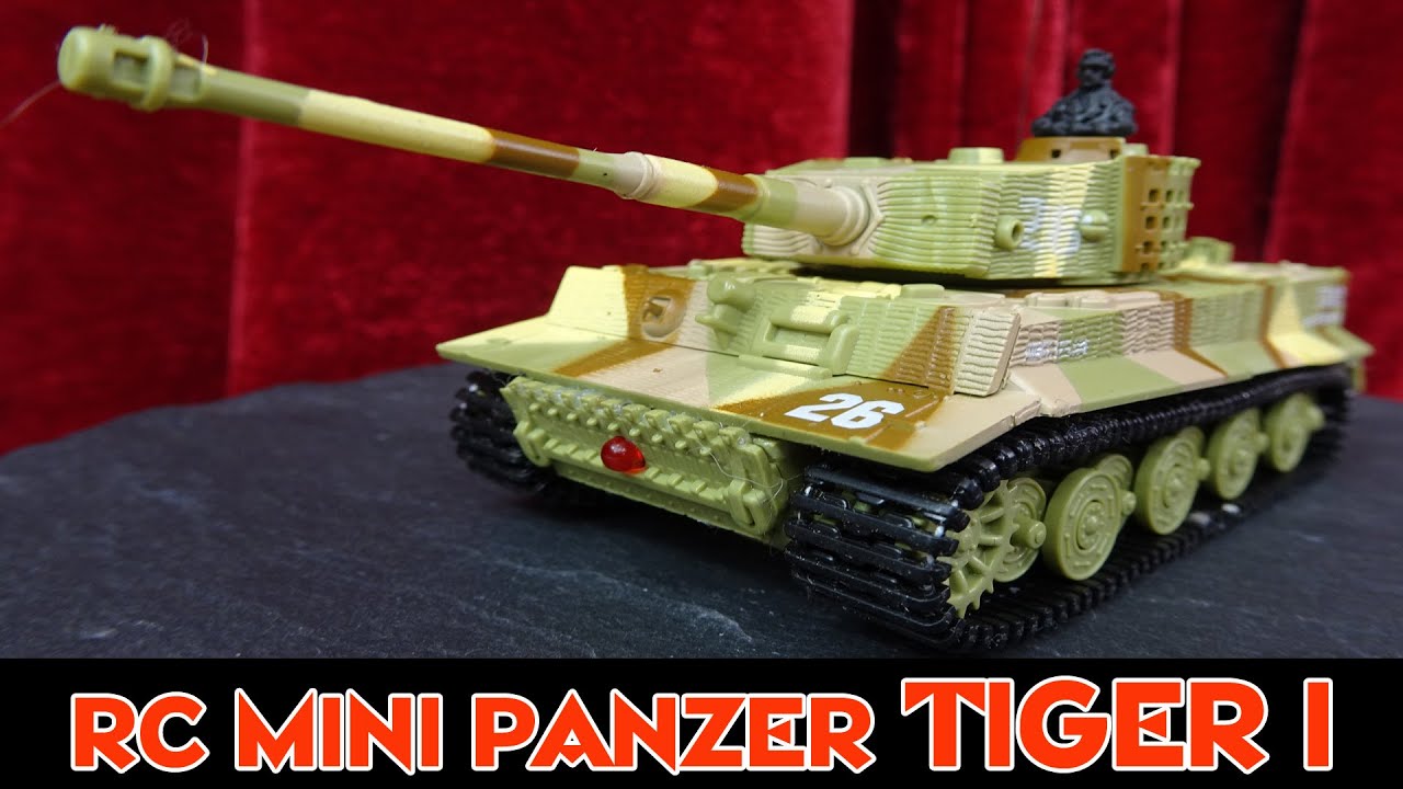RC MINI PANZER GERMAN TIGER I MIT SCHUSSFUNKTION 1:72 - YouTube