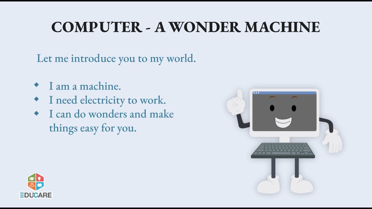 Computer - A Wonder Machine | Chapter 1 | Concept IT - 1 - YouTube