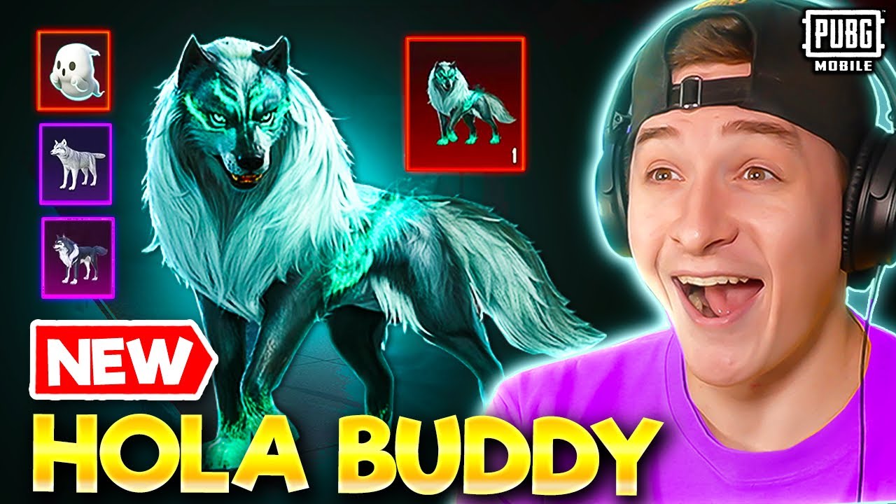MYTHIC NETHER WOLF HOLA BUDDY OPENING! PUBG MOBILE - YouTube