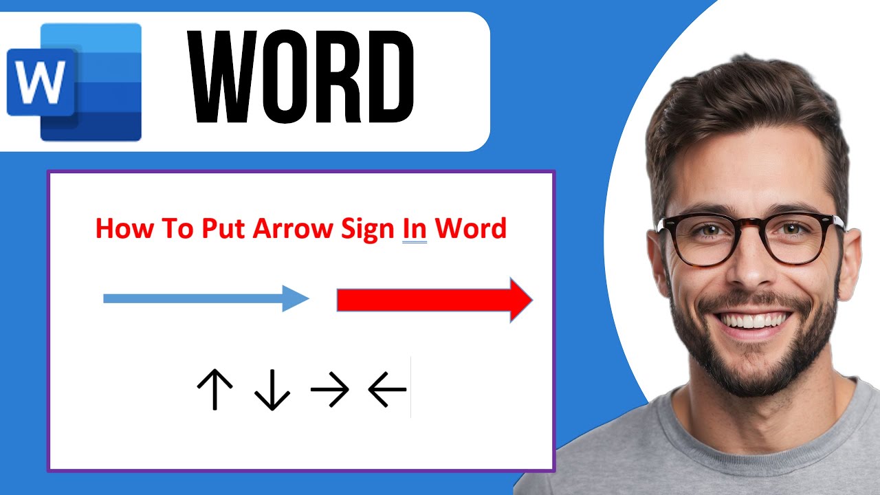 How To Put Arrow Sign In Word - YouTube