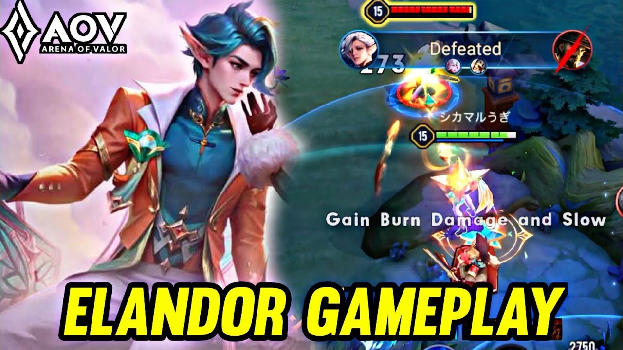 AOV : ELANDOR GAMEPLAY | IN JUNGLE - ARENA OF VALOR LIÊNQUÂNMOBILE ROV ...