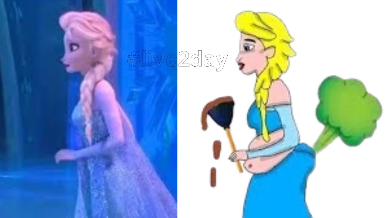 Elsa Frozen 2 Face Her Biggest Fear funny Drawing memes Try not To ...