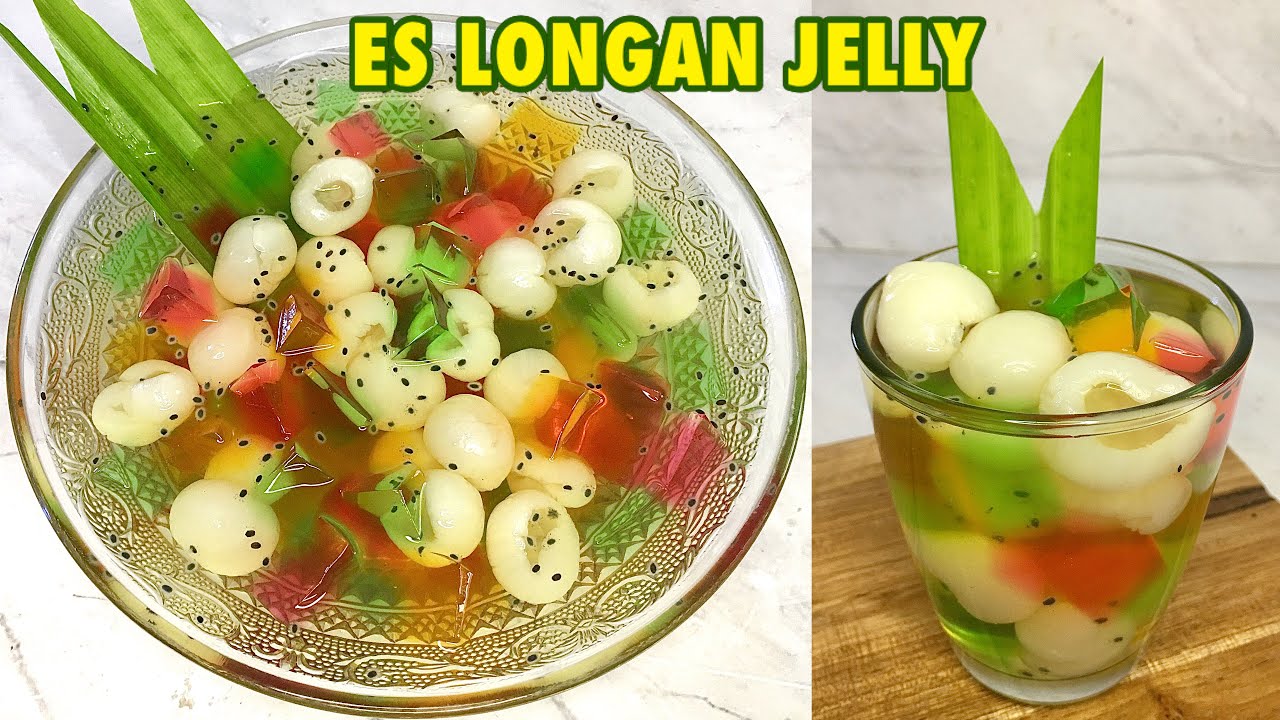 BULAN PUASA SUDAH DEKAT! BIKIN ES LONGAN JELLY SELASIH YANG SEGAR - YouTube