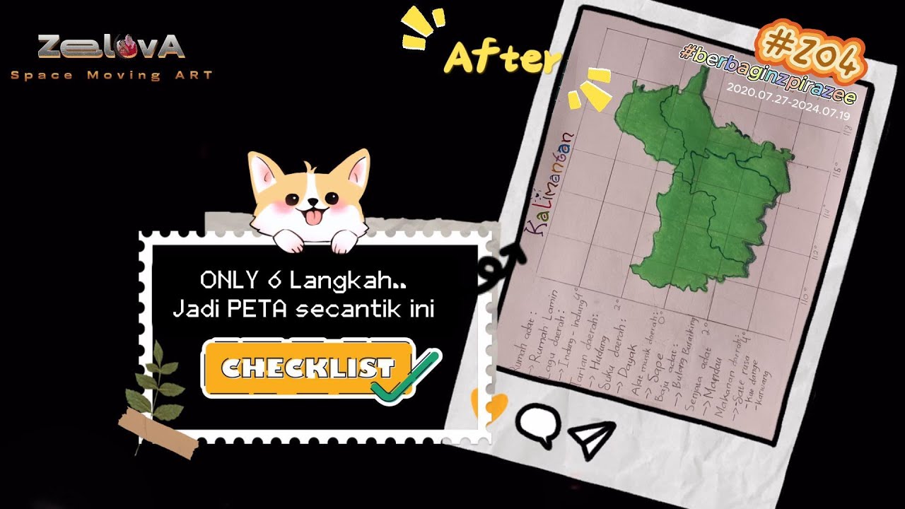 Trik MUDAH menggambar PETA - Tugas IPS menggambar PETA - 小学生向けの地図の描き方 ...