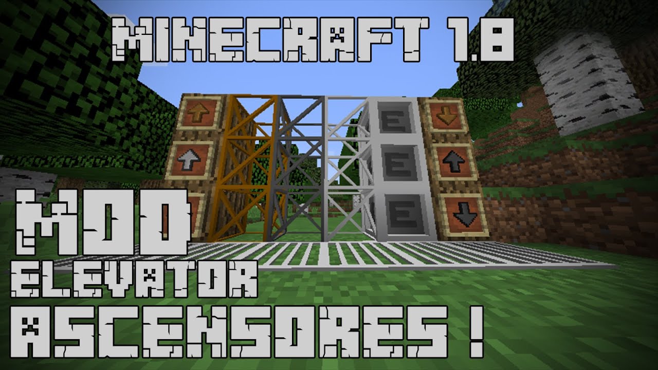Mod 1.8 | Review | Elevator Mod | Ascensores en minecraft - YouTube