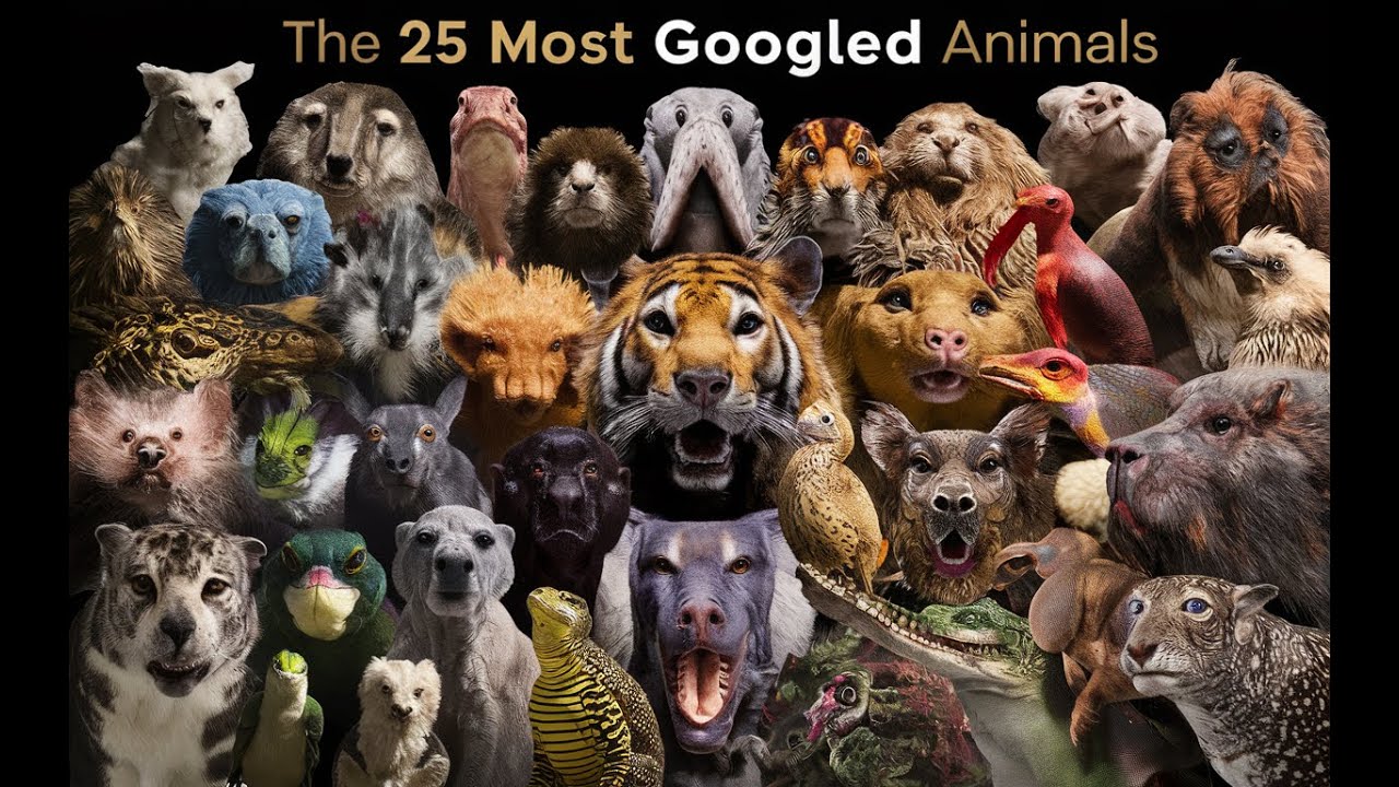 25 Most Googled Animals Unveiling the Internet's Furry Favorites - YouTube