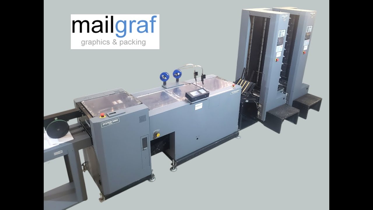 Bookletmaker Duplo DBM500 com 2 Torres DSC10-60 e Refile Frontal - YouTube