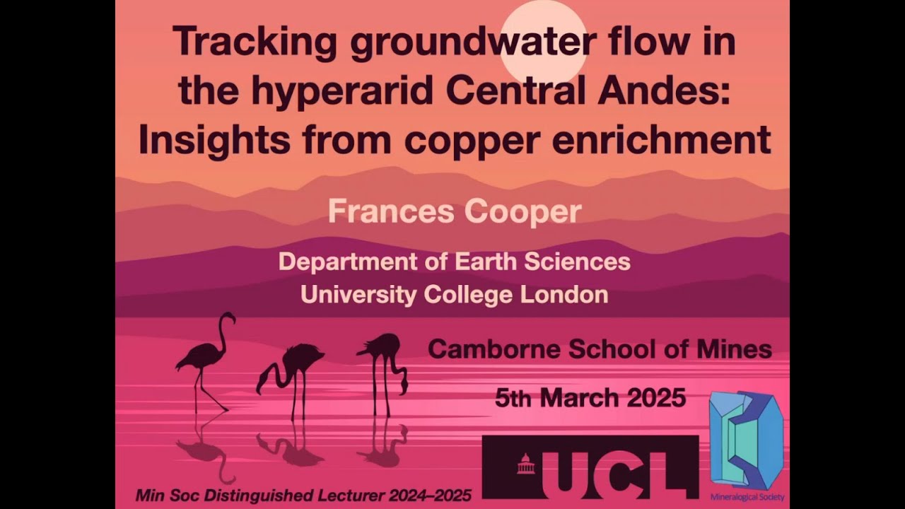 Frances Cooper, University College London. Mineralogical Society ...