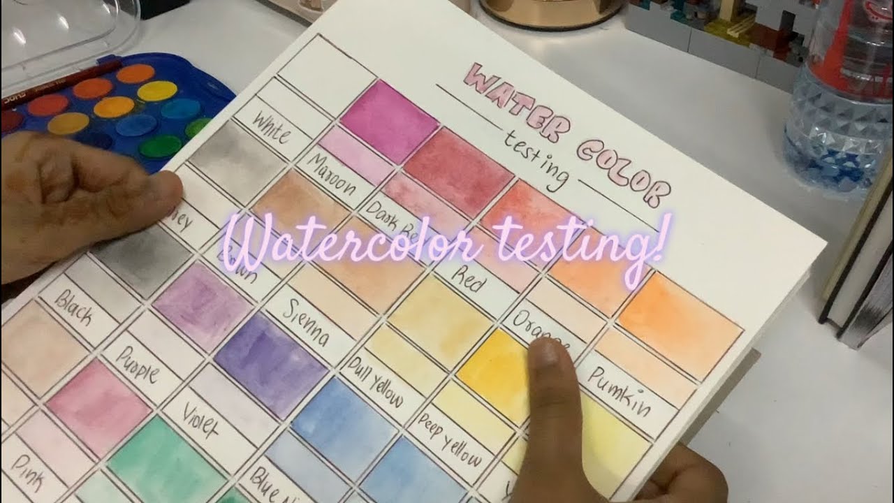 Testing watercolour! A॰S॰M॰R - YouTube