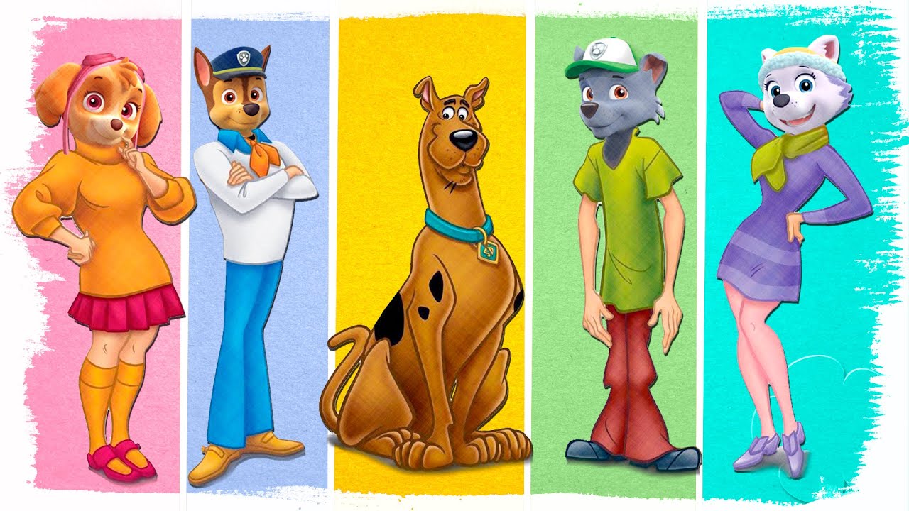 PAW Patrol Transforms into Scooby-Doo Characters | Fun Coloring Pages ...