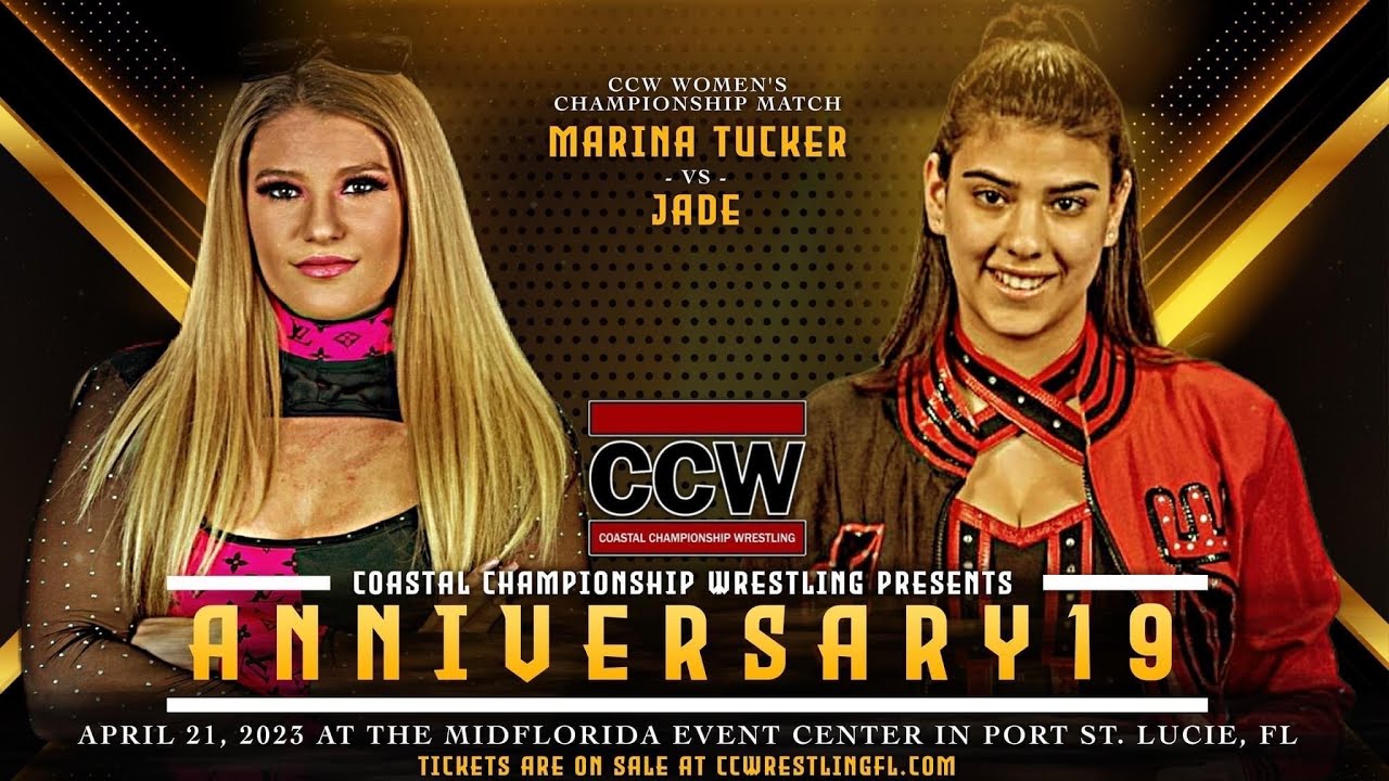Marina Tucker (C) vs. Jade, CCW Women's Title, Anniversary 19, PSL, FL ...