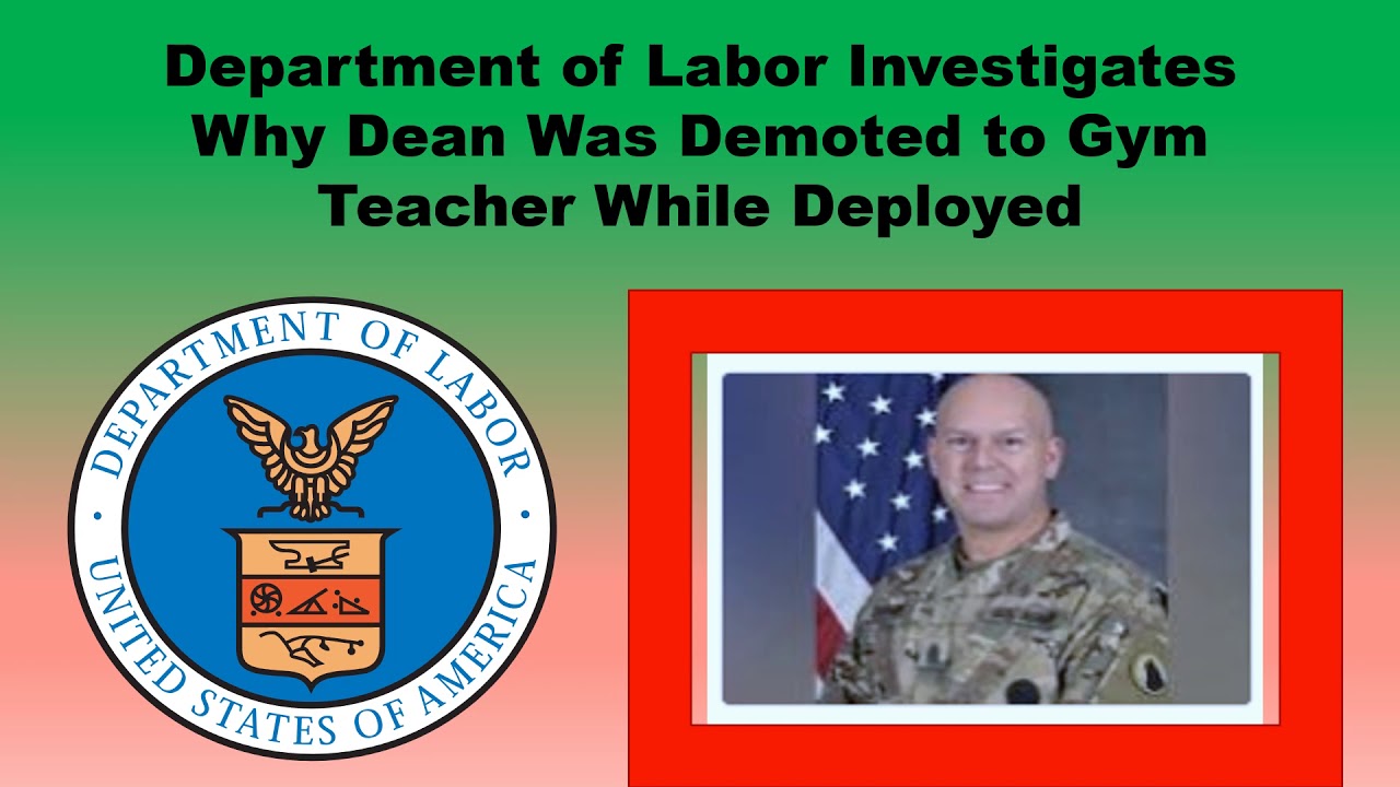 High School Dean Demoted Because of Military Deployment - YouTube