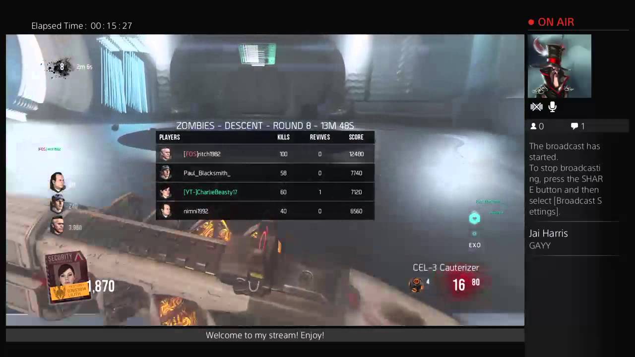 Call of Duty: Advanced warfare! Exo Zombies!- DESCENT! - YouTube