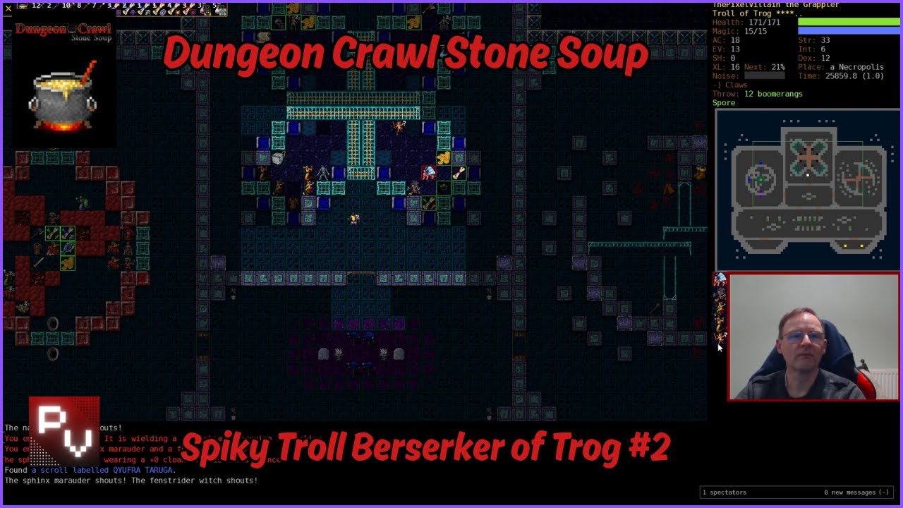 Spiky Troll Berserker of Trog #2 | Dungeon Crawl Stone Soup - YouTube