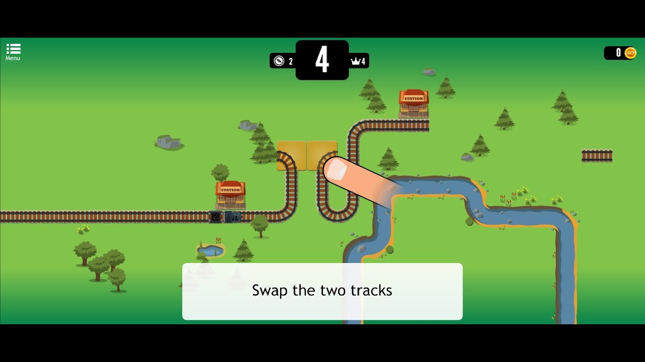 Gold Train FRVR game rail track puzzle gameplay walkthrough ...