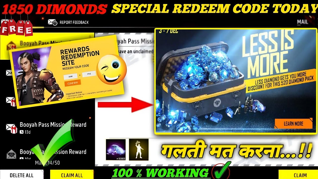 FREE FIRE REDEEM CODE TODAY 15 NOVEMBER|FF REWARDS REDEEM CODE | FF ...
