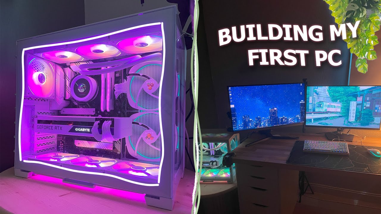 my first pc build white aesthetic, rtx 3070, lian li o11 mini - YouTube
