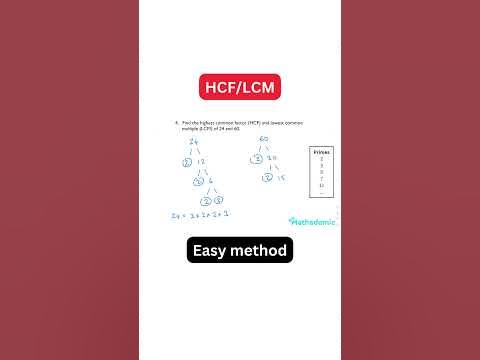 Highest common factor & lowest common multiple EASY | GCSE Maths # ...